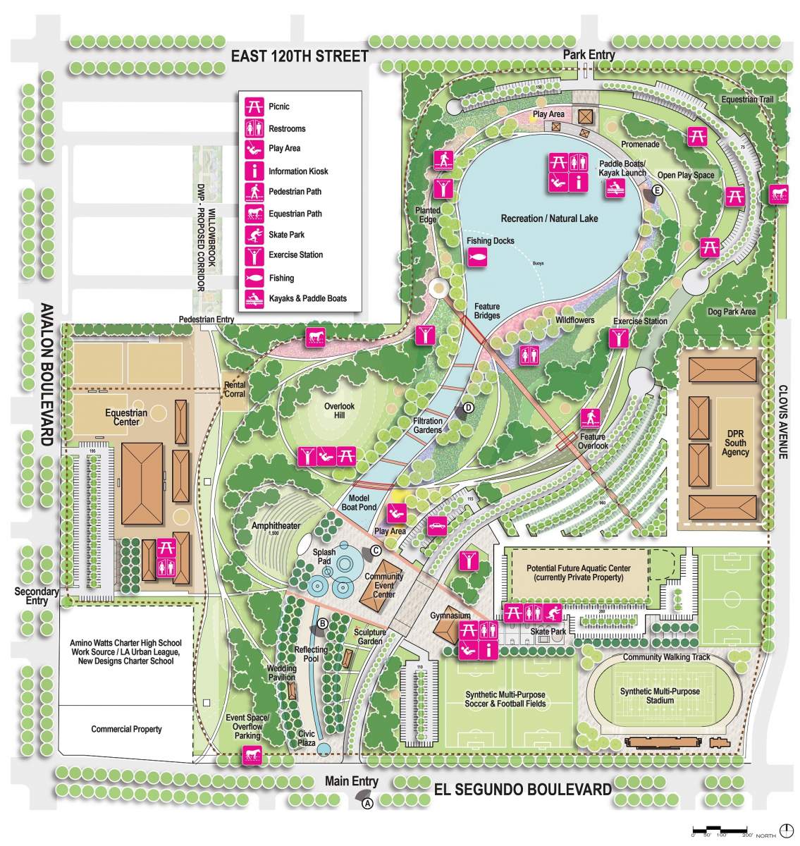 南洛杉矶魔术师约翰逊公园的大规模改造向前推进