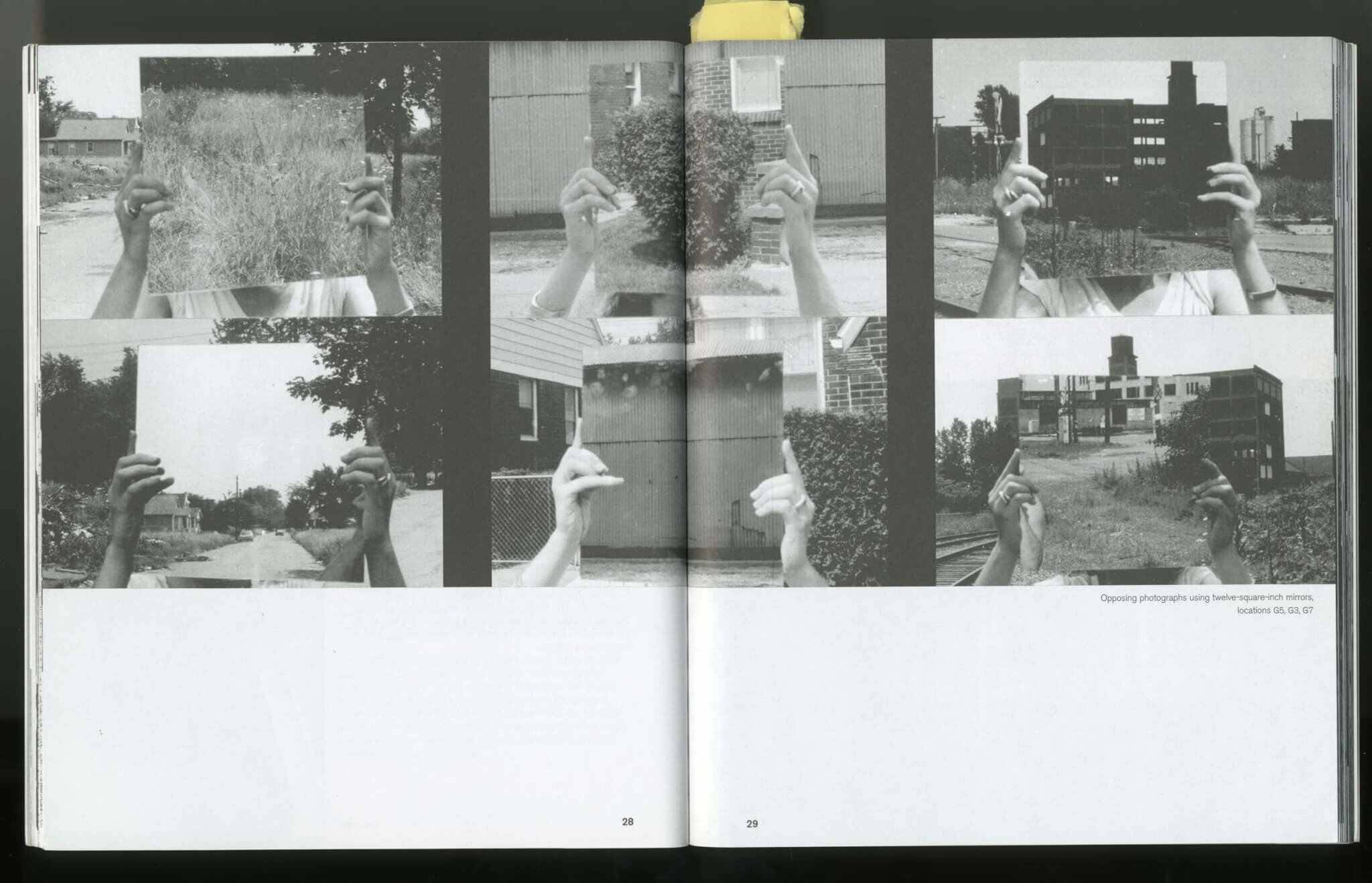 Behind glass Pamphlet Architecture is on view at a83 Gallery